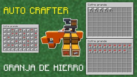 Cómo Hacer Un Auto Crafter En Minecraft 1 21 Para Tu Granja De Hierro [soycubo] Youtube