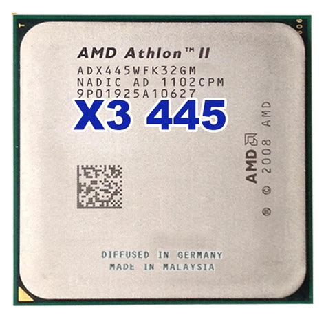 CPU AMD Athlon II X3 445 3.1 GHz Triple Core Socket AM2+ AM3 Desktop ...