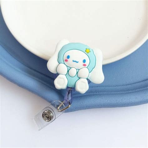 Vanes Nurse Badge Reel Purin Kuromi Retractable Badge Holder Cute