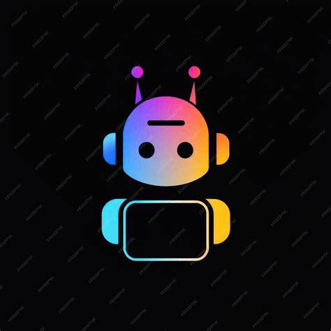 Colorful Gradient Robot Icon Premium Ai Generated Vector