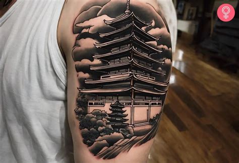 Japanese Pagoda Tattoo