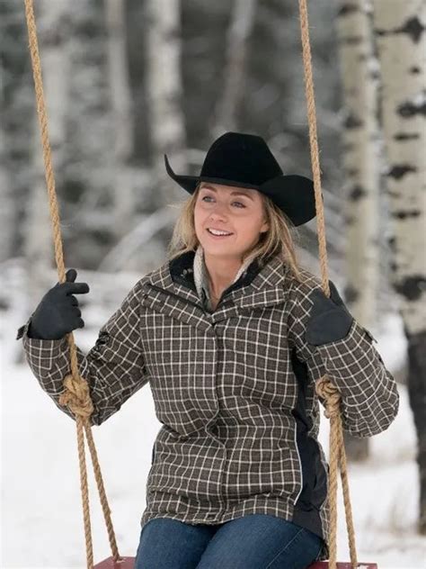 Amy Fleming Heartland Plaid Jacket Texas Jackets