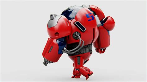 astronaut bot rigged for unreal engine unity mixamo cgtrader