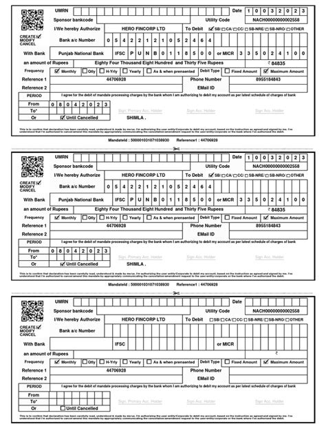 Mandate Form 44706928 Pdf Debit Card Banks