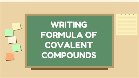 Solution Writing Formula Of Covalent Compounds Lesson And Activities