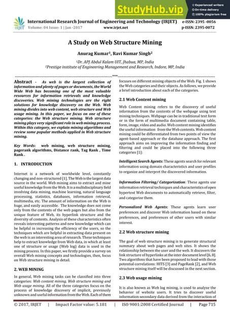 Web Mining Structure Mining Pptx