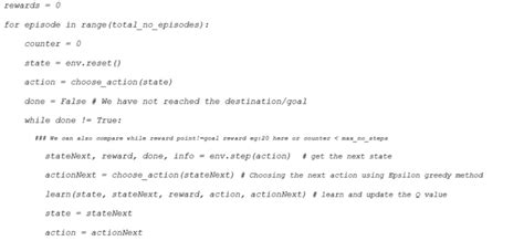 reinforcement learning implementation using sarsa falabella