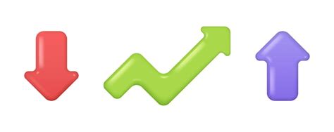premium vector arrow navigation pointer chart graph