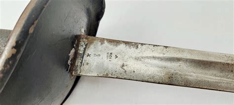 1900 Pattern British Royal Navy Cutlass By Mole With Scabbard And Frog