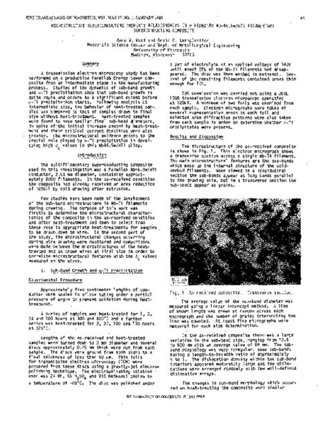 Pdf Microstructure Superconducting Property Relationships In A