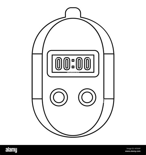 Stopwatch Icon Outline Style Stock Vector Image And Art Alamy
