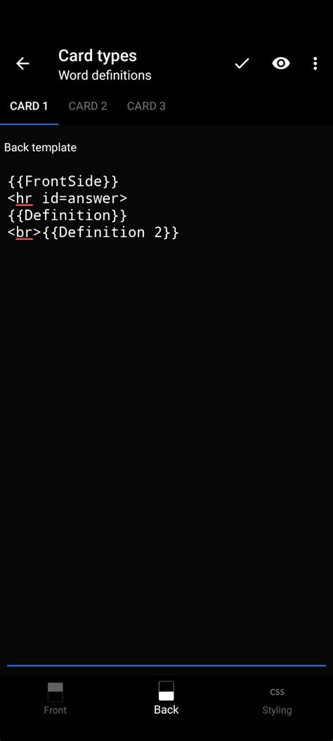 Card Template Has An Alignment Problem Card Design Anki Forums