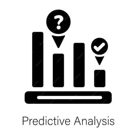 Premium Vector A Glyph Style Icon Of Predictive Analysis