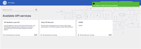 Using Static Api Services Refresh In The Api Catalog Zowe Docs