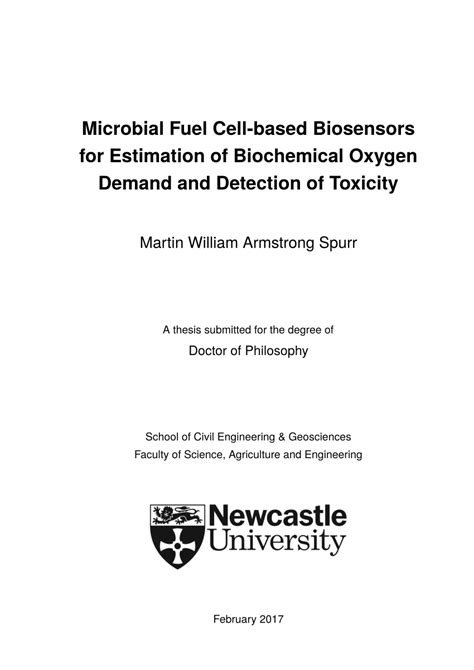 Pdf Microbial Fuel Cell Based Biosensors For Estimation Of Biochemical Oxygen Demand And