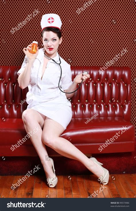 Sexy Pinup Style Vintage Image Stock Photo Shutterstock