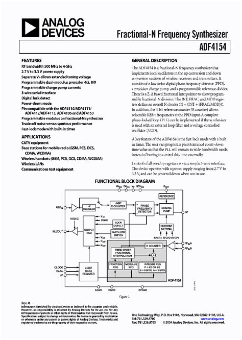 Eval Adf4154eb1959972pdf Datasheet Download Ic On Line
