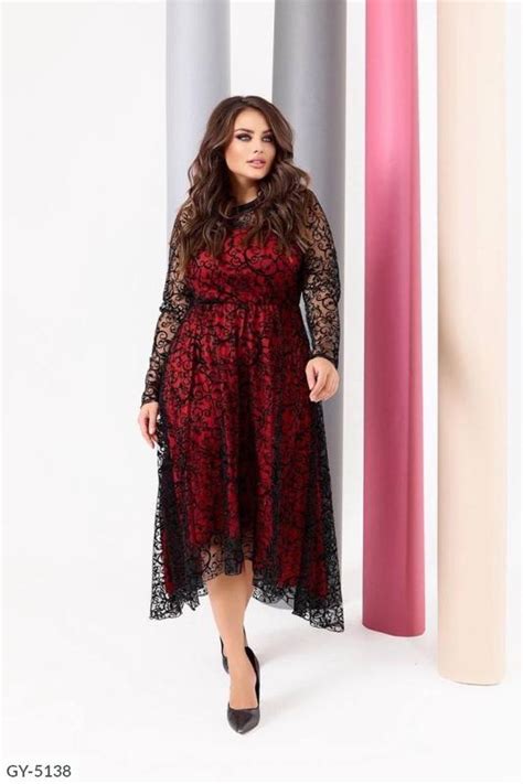 Вечірня сукня батал сітка флок 4 кольори — ціна 1500 грн у каталозі Вечірні сукні Купити жіночі