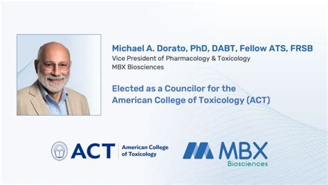 Mbx Biosciences Inc On Linkedin Act Toxicology Mbx 35 Comments