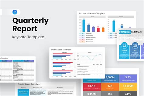Quarterly Report Keynote Templates Nulivo Market
