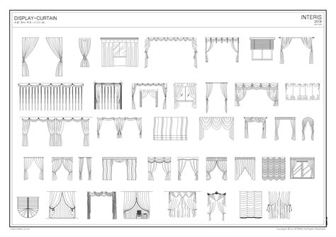 커튼커텐블라인드암막 캐드소스 모음 Interisd Dc Eab Library Magnicad Cad Block Free Download