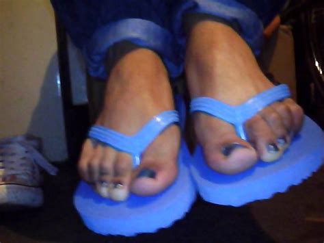 Sandals Feet And Nails Painted Blue Porn Pictures Xxx Photos Sex