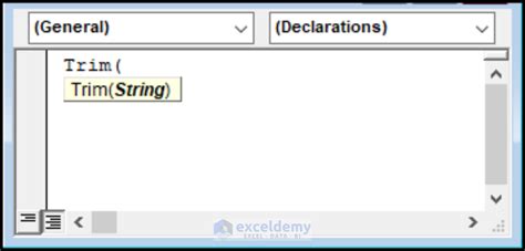 How To Use Vba Trim Function In Excel 5 Practical Examples