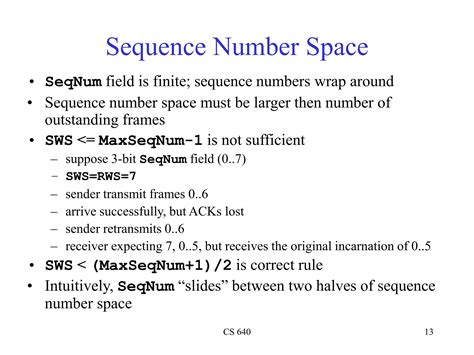 Sliding Window Protocol For Datalink Layerppt