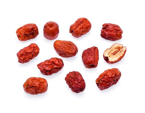 Premium Photo Red Date On White Background