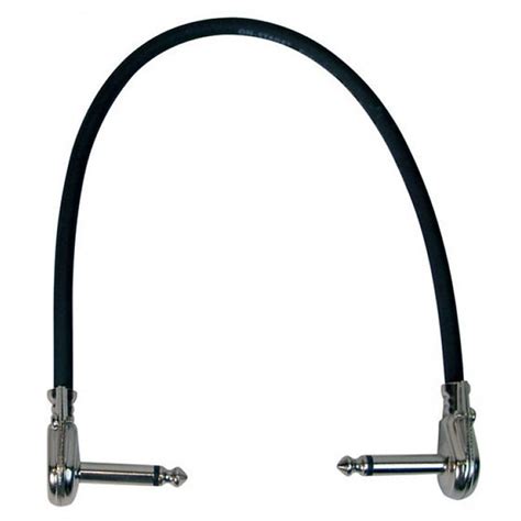 1 Patch Cable W Pancake Connectors Black Reverb