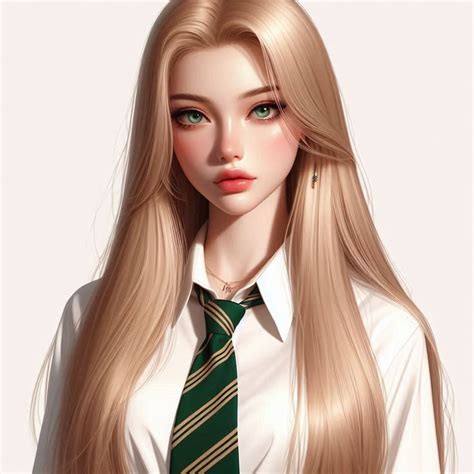 Slytherin Ilustrasi Putri Gadis Gadis Animasi