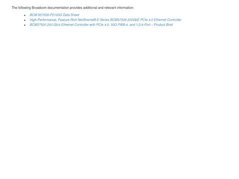 Broadcom Documentation Dell Powerflex Performance Characteristics With Broadcom Bcm57508