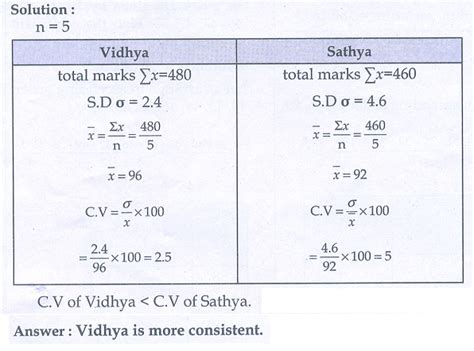 exercise 8 2 coefficient of variation problem questions with answer