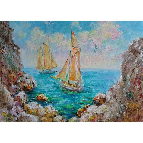 Купить картину Парусники в Москве от художника Круглова Ирина