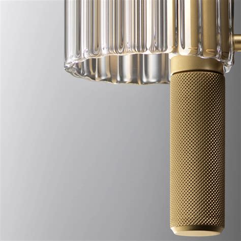 Lampada A Sospensione Tubolare In Vetro Trisel Ap Olev