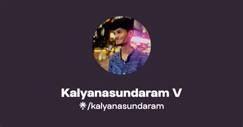 kalyanasundaram v instagram linktree