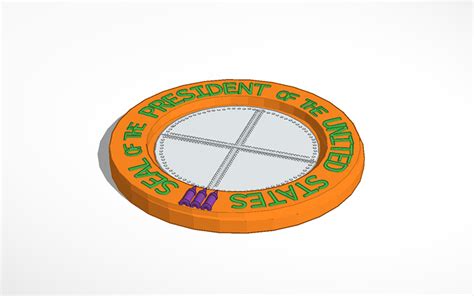 3d Design Presidential Seal Tinkercad