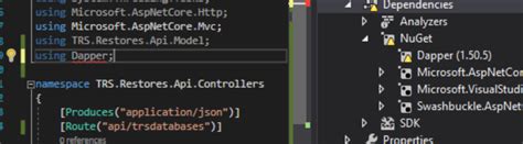 nuget packages in vs17 showing warning sign and not