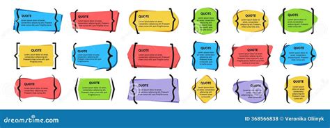 Quote Box Frames Quotation Bubble Vector Opinion Or Description