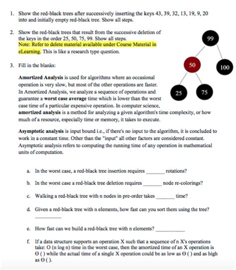 Solved Show The Red Black Trees After Successively Chegg