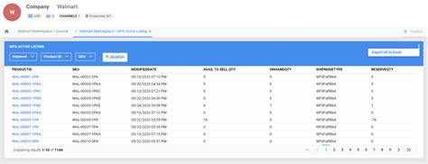 Wfs Listings Export Sellercloud