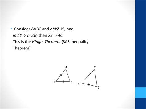 Ppt The Hinge Theorem Powerpoint Presentation Free Download Id 2768899