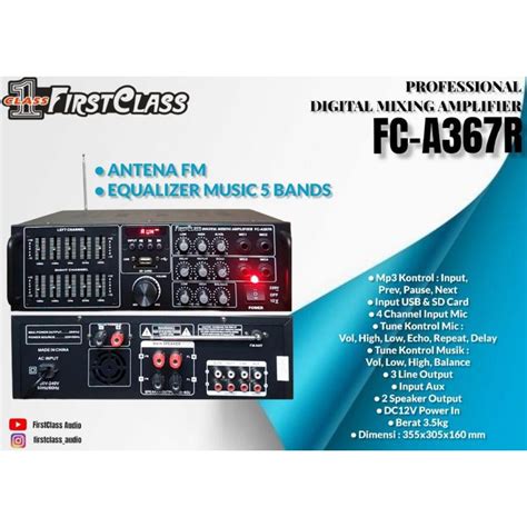 Jual Amplfier Firstclass Fc A367r Shopee Indonesia