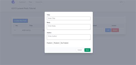 Php Challenge With Laravel Checkbox To Publish Or Not Publish Post