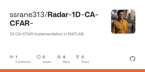 Github Ssrane313radar 1d Ca Cfar 1d Ca Cfar Implementation In Matlab