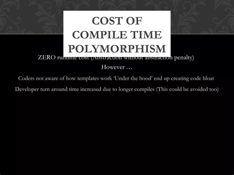 Static And Dynamic Polymorphism Ppt Free Download