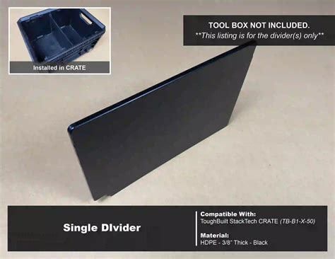 Divider For Toughbuilt Stacktech Crate Tool Box Tools Case Not Inclu Dryforge