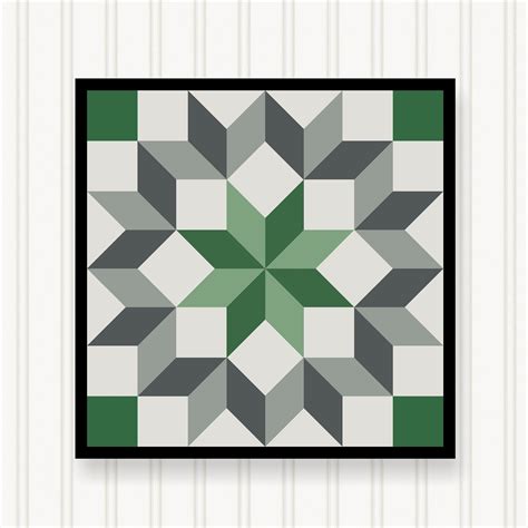 Barn Quilt Wall Art Decor Indoor And Outdoor Square Block 8 Sizes