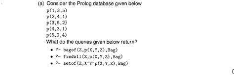 A Consider The Prolog Database Gven Below P 352