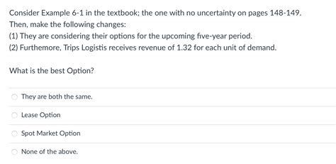 solved consider example 6 1 in the textbook the one with no